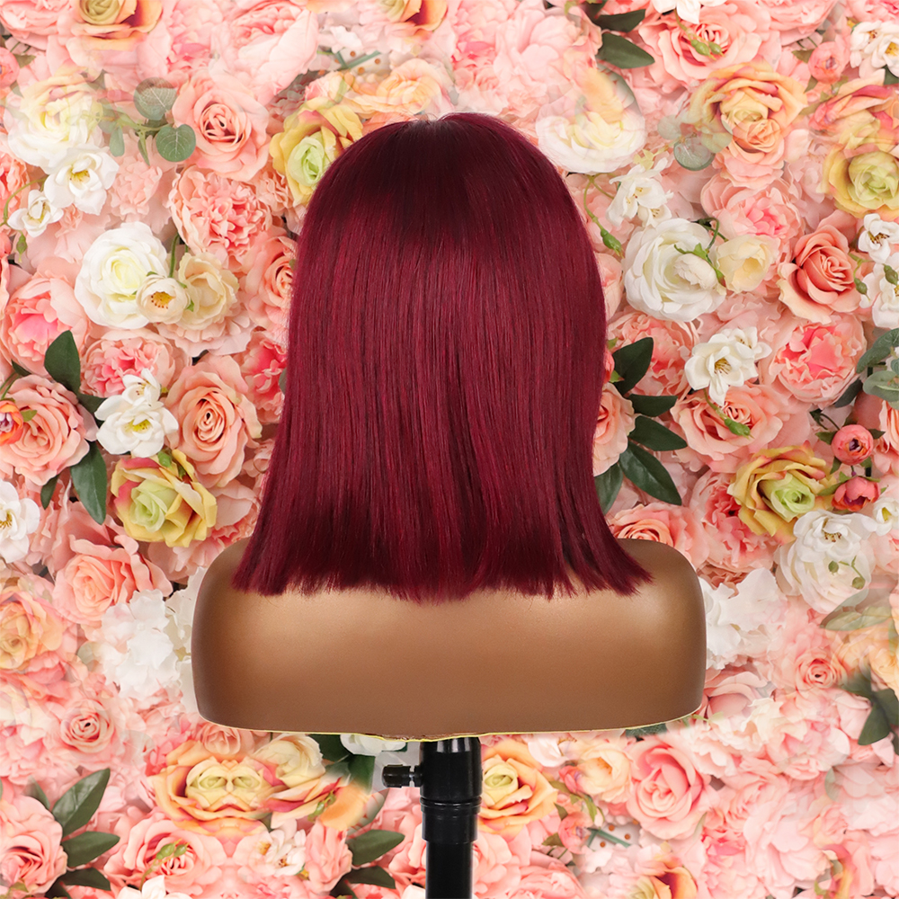 Rose Gold Exclusive #99J, #P4/#27 Frontal Bob Wig - Euphoria Reign Hair